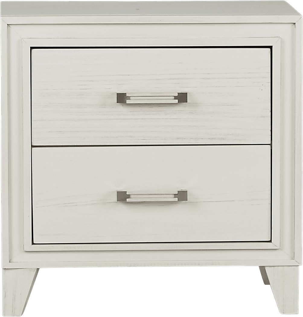 Crestwood Creek Ivory Light Wood,White Nightstand | Rooms to Go