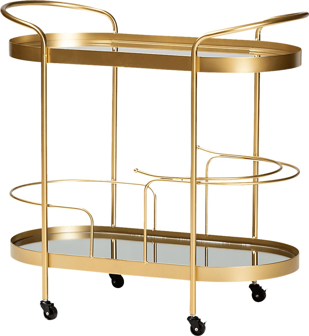 Croftway Gold Colors,Metal Bar Cart | Rooms to Go
