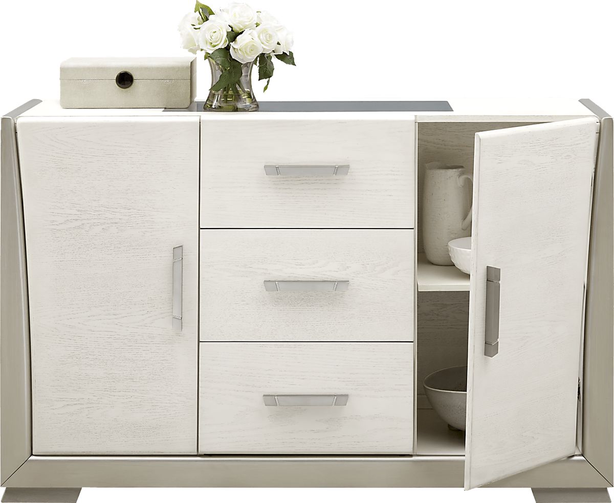 Crown Point Champagne Colors Server | Rooms to Go