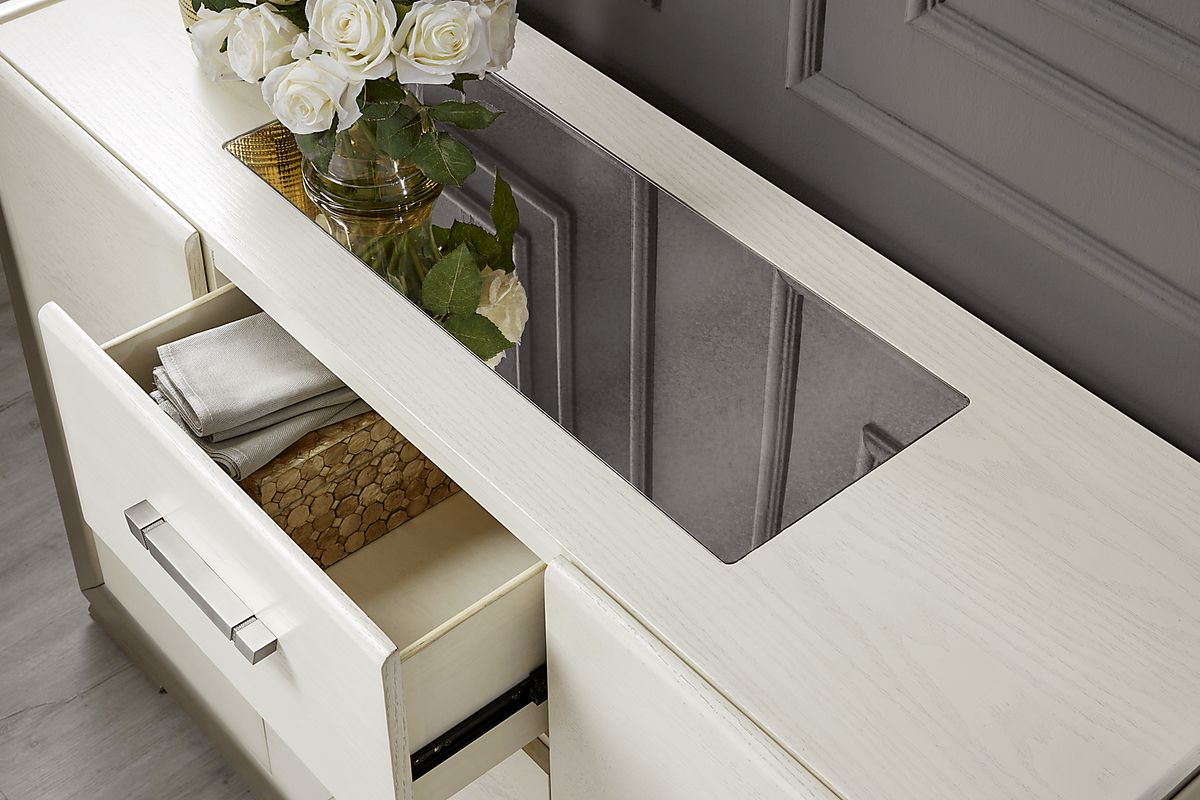 Crown Point Champagne Colors Server | Rooms to Go