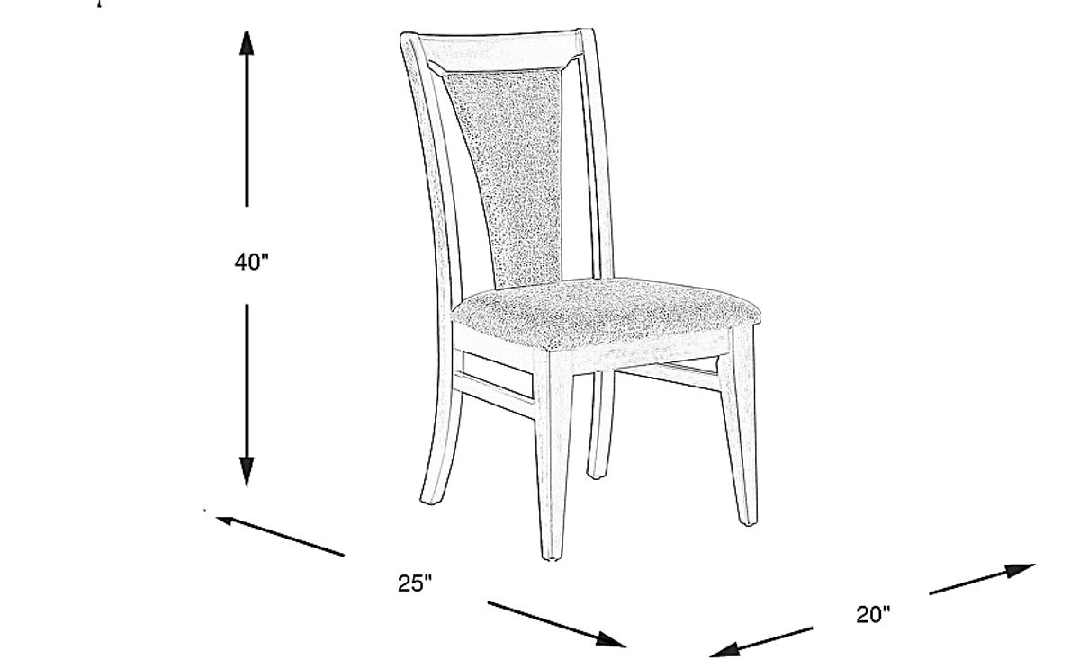 Crown Point Champagne Colors Side Chair | Rooms to Go