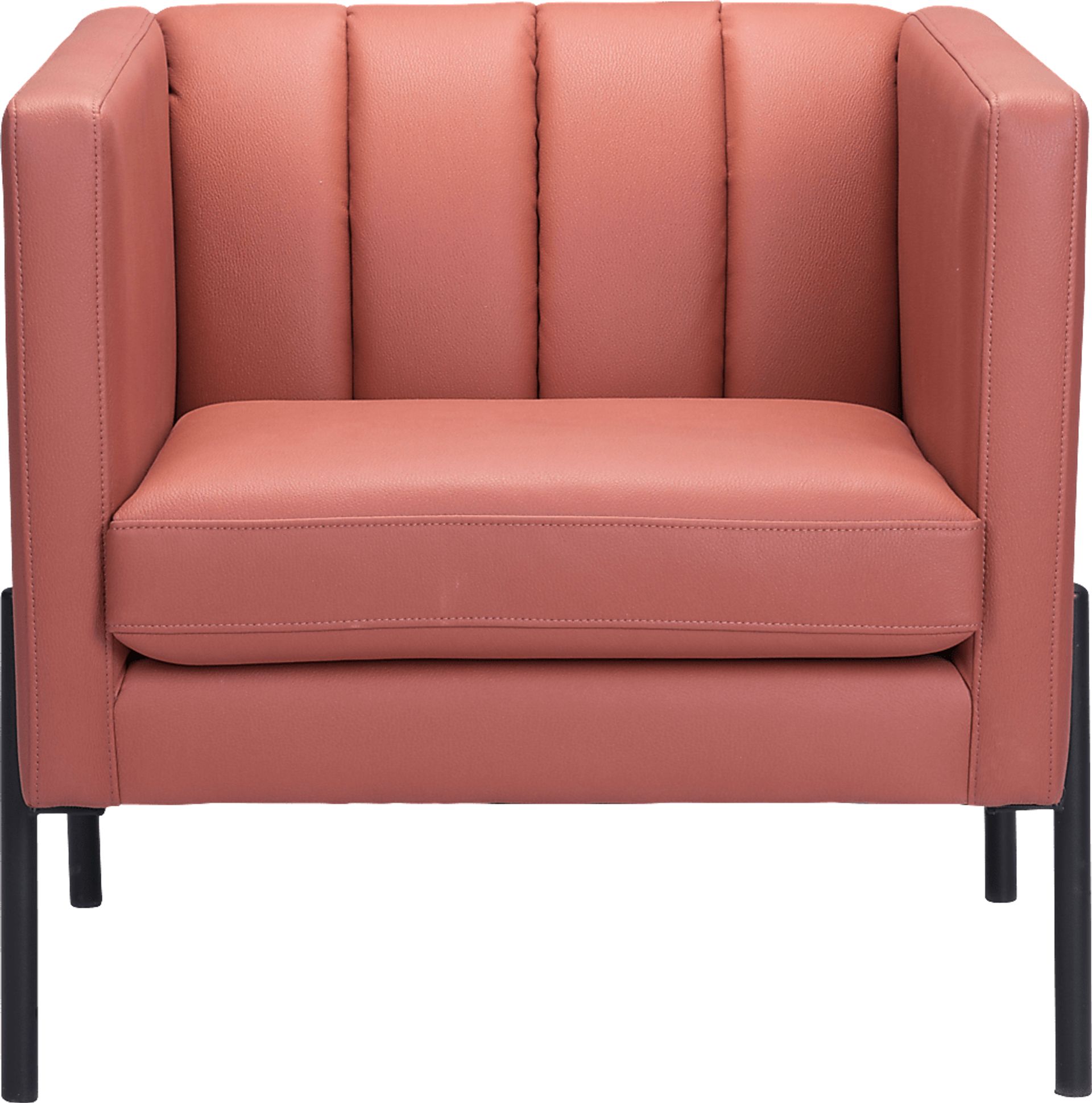 Crowndon Rust Red Polyurethane Fabric Accent Chair | Rooms to Go
