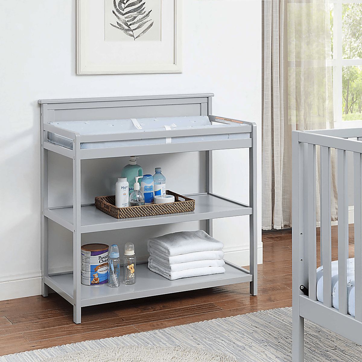Crownspoint Gray Changing Table | Rooms to Go