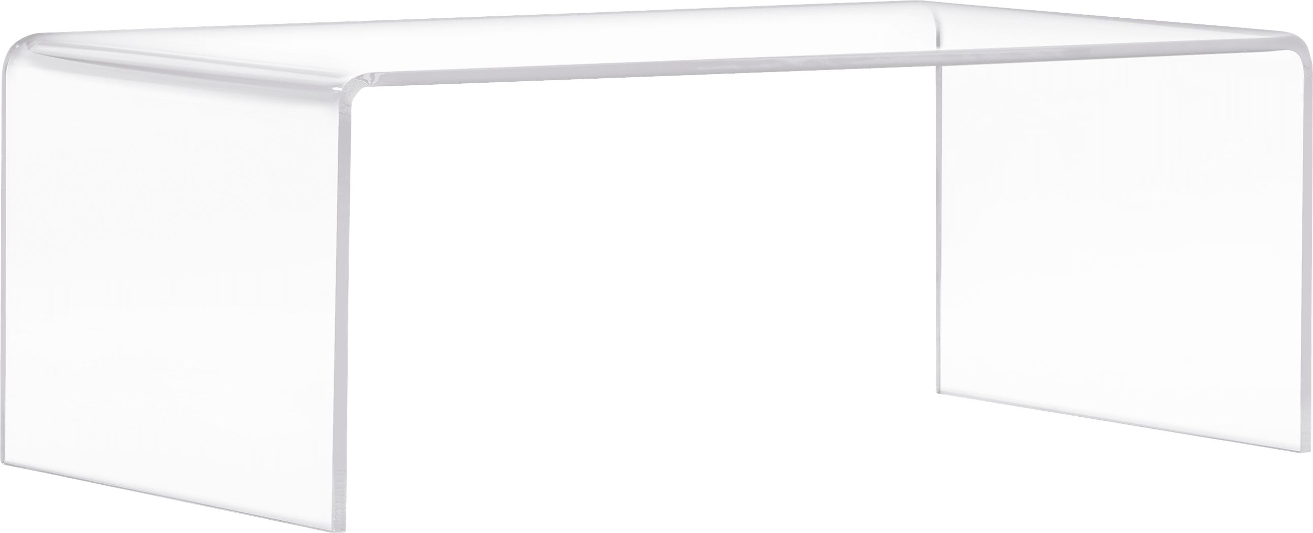 Crystalview Clear White Sofa Table | Rooms to Go