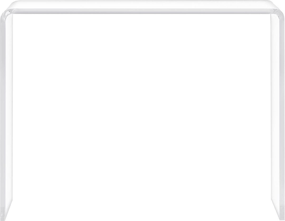 Crystalview Clear White Sofa Table | Rooms to Go