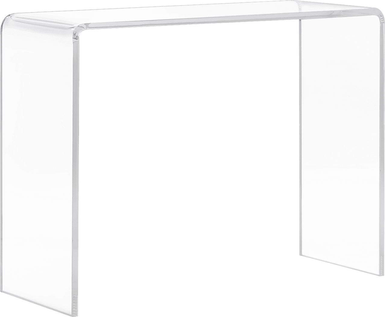 Crystalview Clear Sofa Table - Rooms To Go