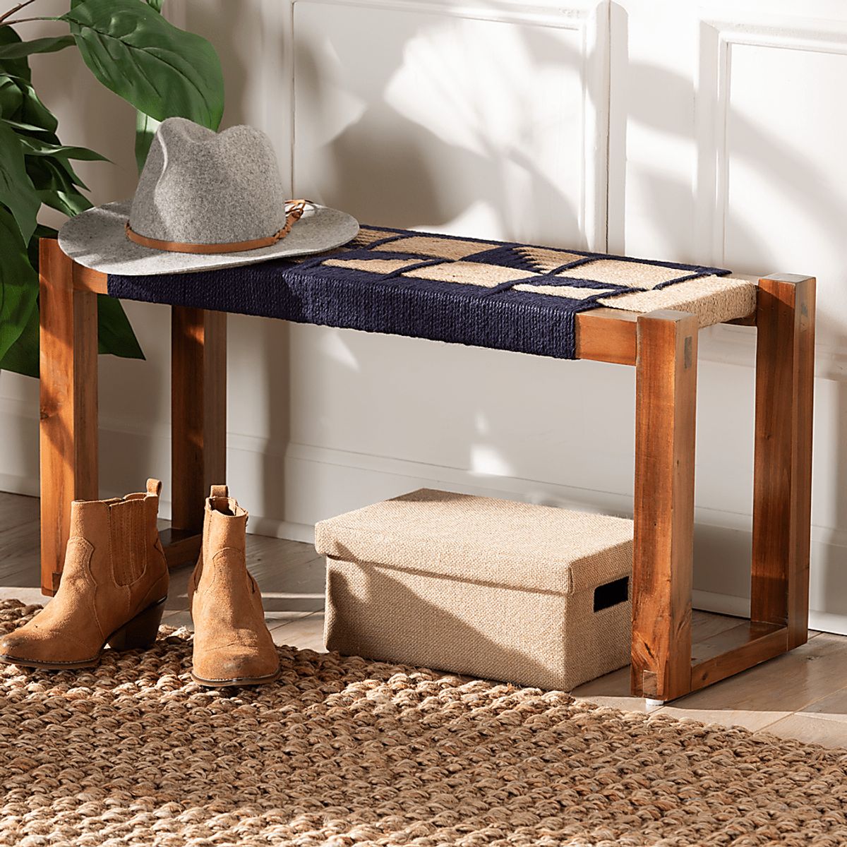 Culbreth Brown Accent Bench | Rooms to Go