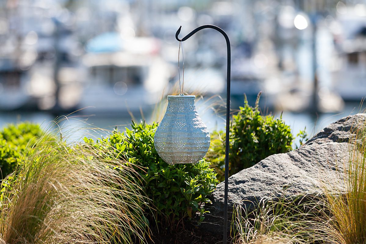 Cyra Creek Sage Green Outdoor Lantern | Rooms to Go