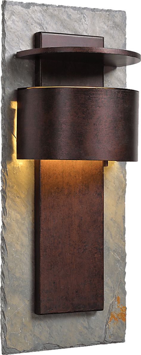 Cyron Bay Slate Gray Outdoor Sconce - Rooms To Go