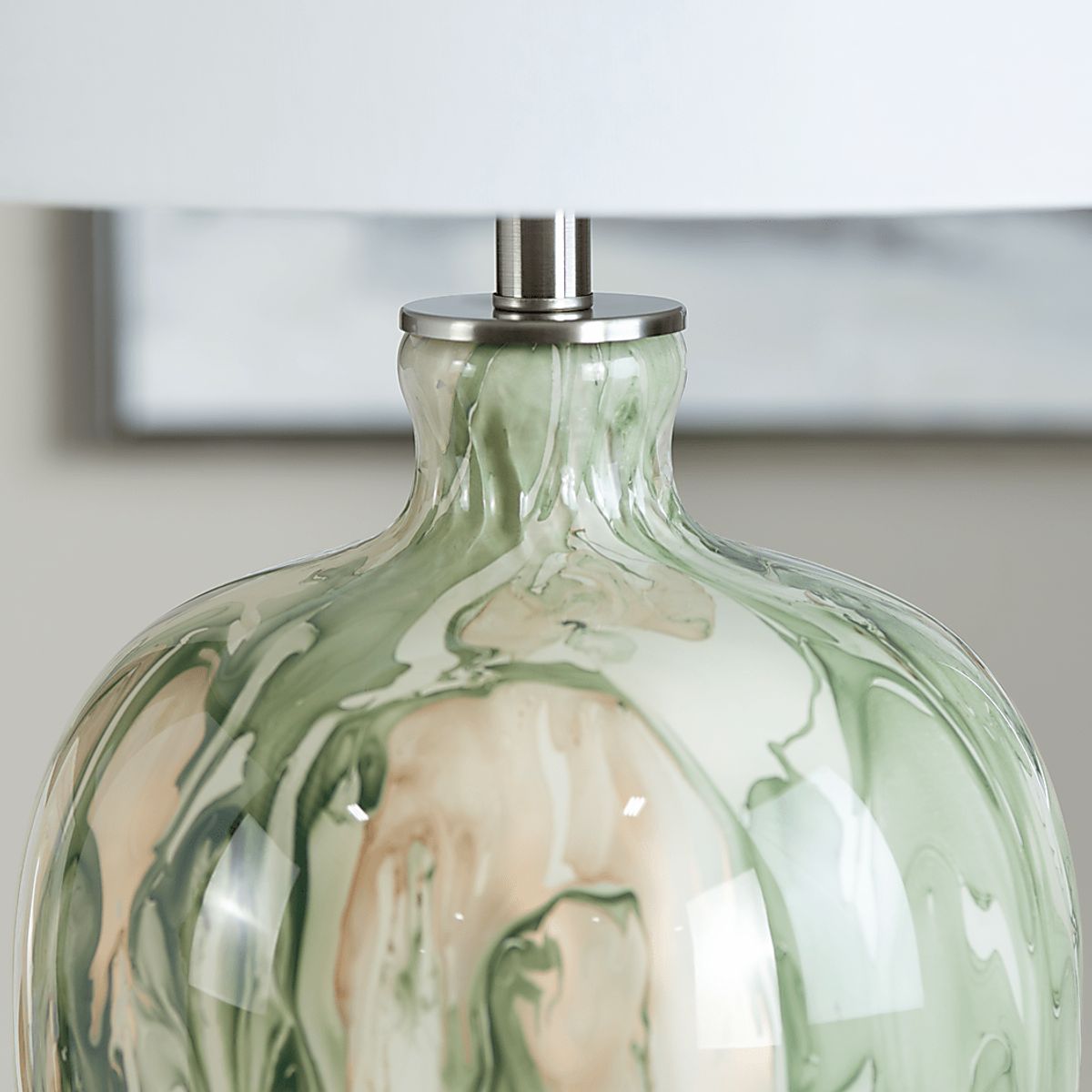 Dadmun Gate Green Table Lamp | Rooms to Go