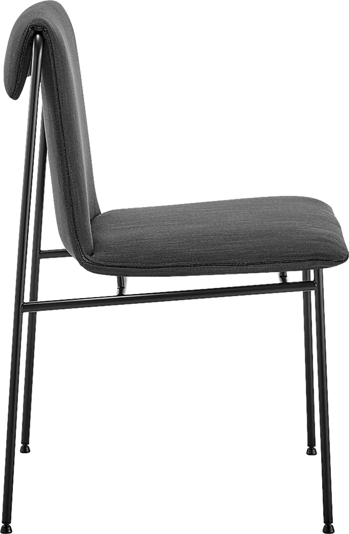 Dagnall Black Polyester Fabric Dining Chair, Set Of 2 | Rooms to Go