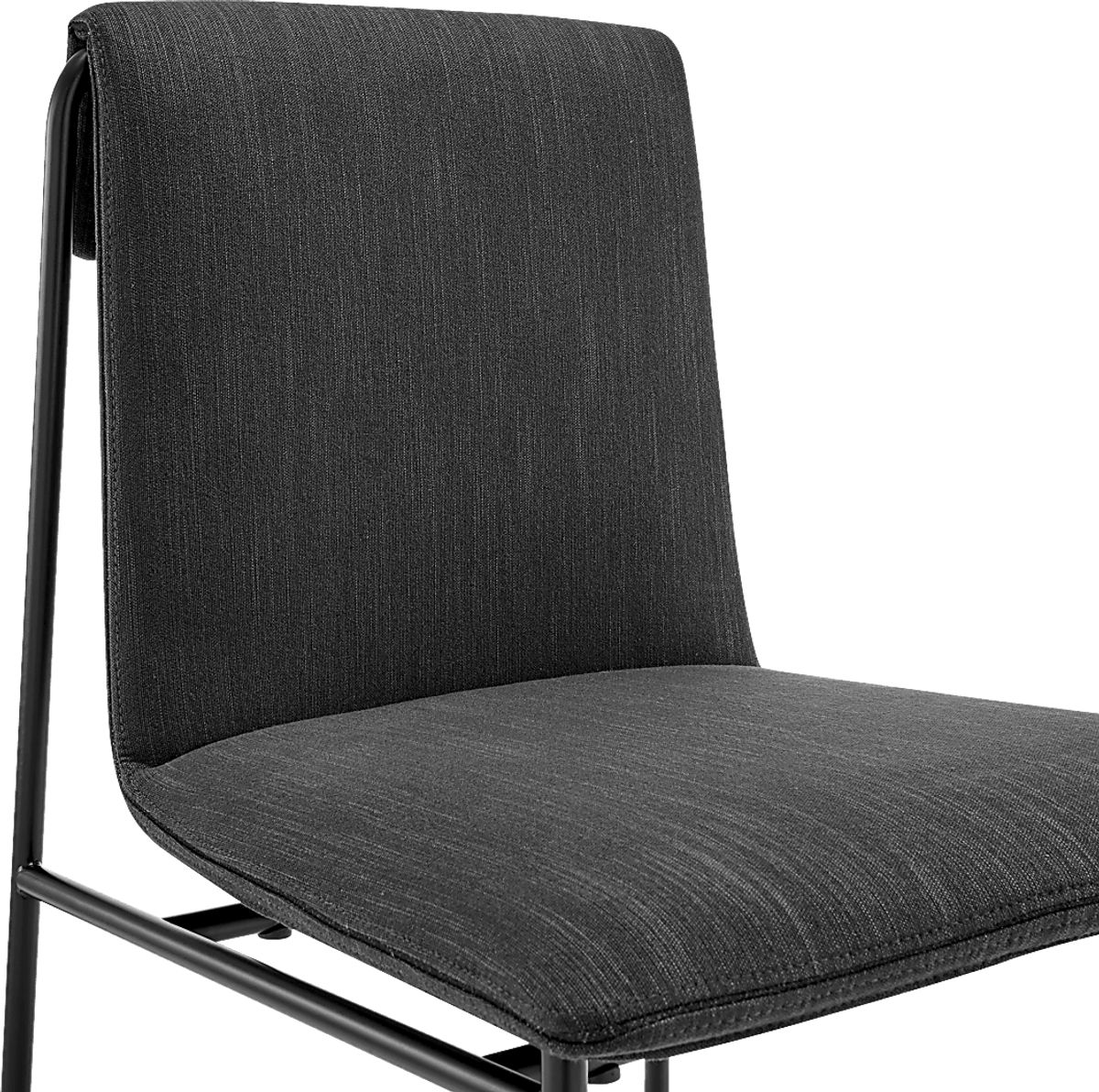Dagnall Black Polyester Fabric Dining Chair, Set Of 2 | Rooms to Go