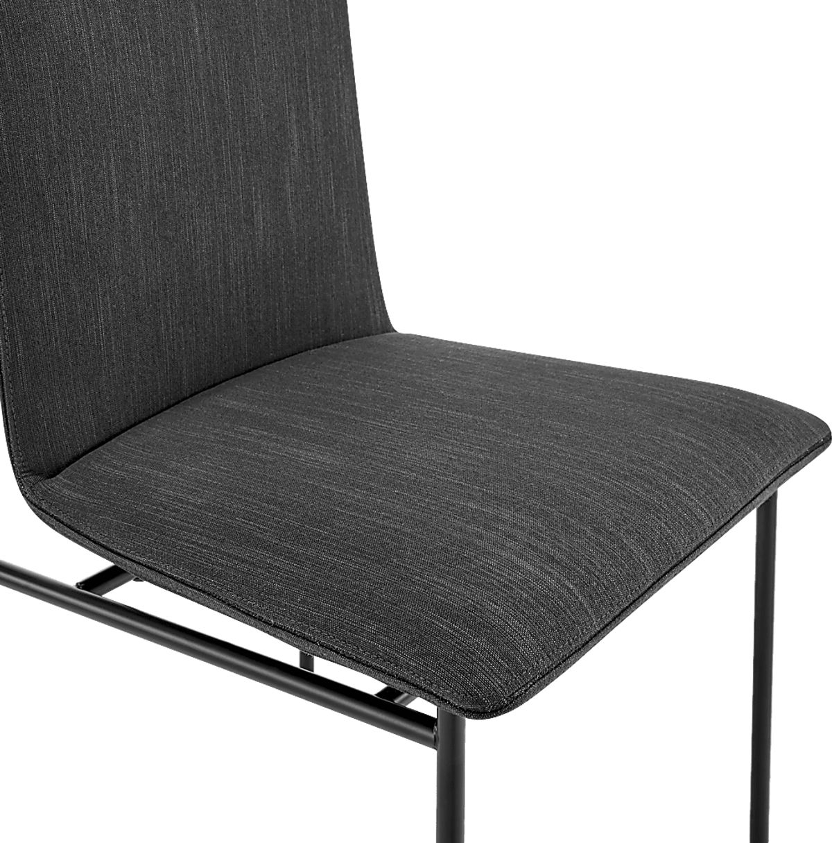 Dagnall Black Polyester Fabric Dining Chair, Set Of 2 | Rooms to Go