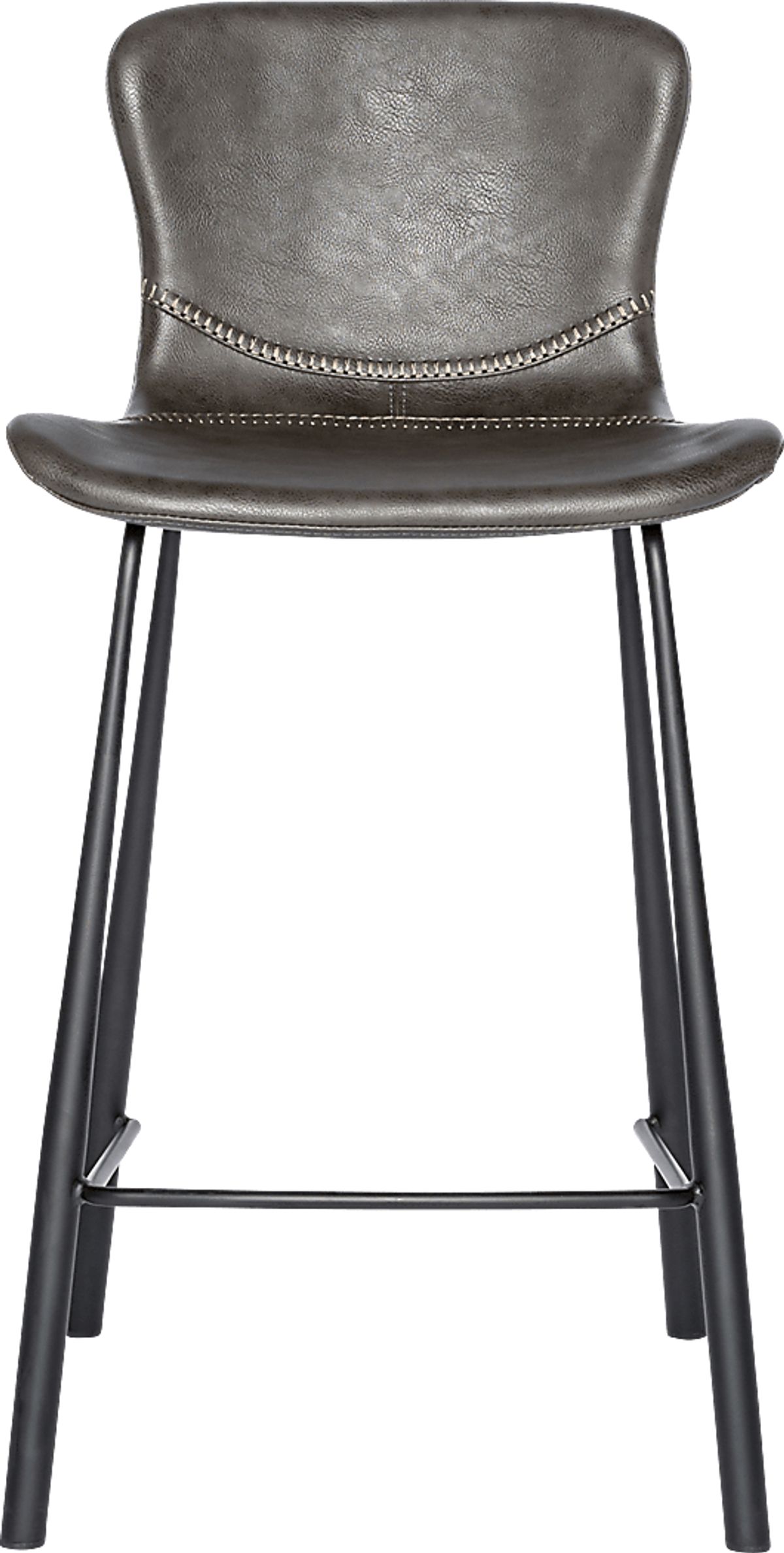 Daigle Dark Gray Leatherette Counter Stool, Set Of 2 | Rooms to Go