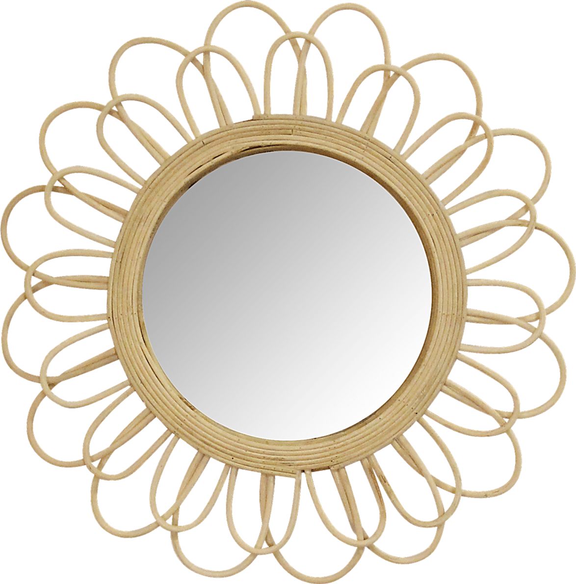 Daisha Natural Light Wood Mirror - Rooms To Go