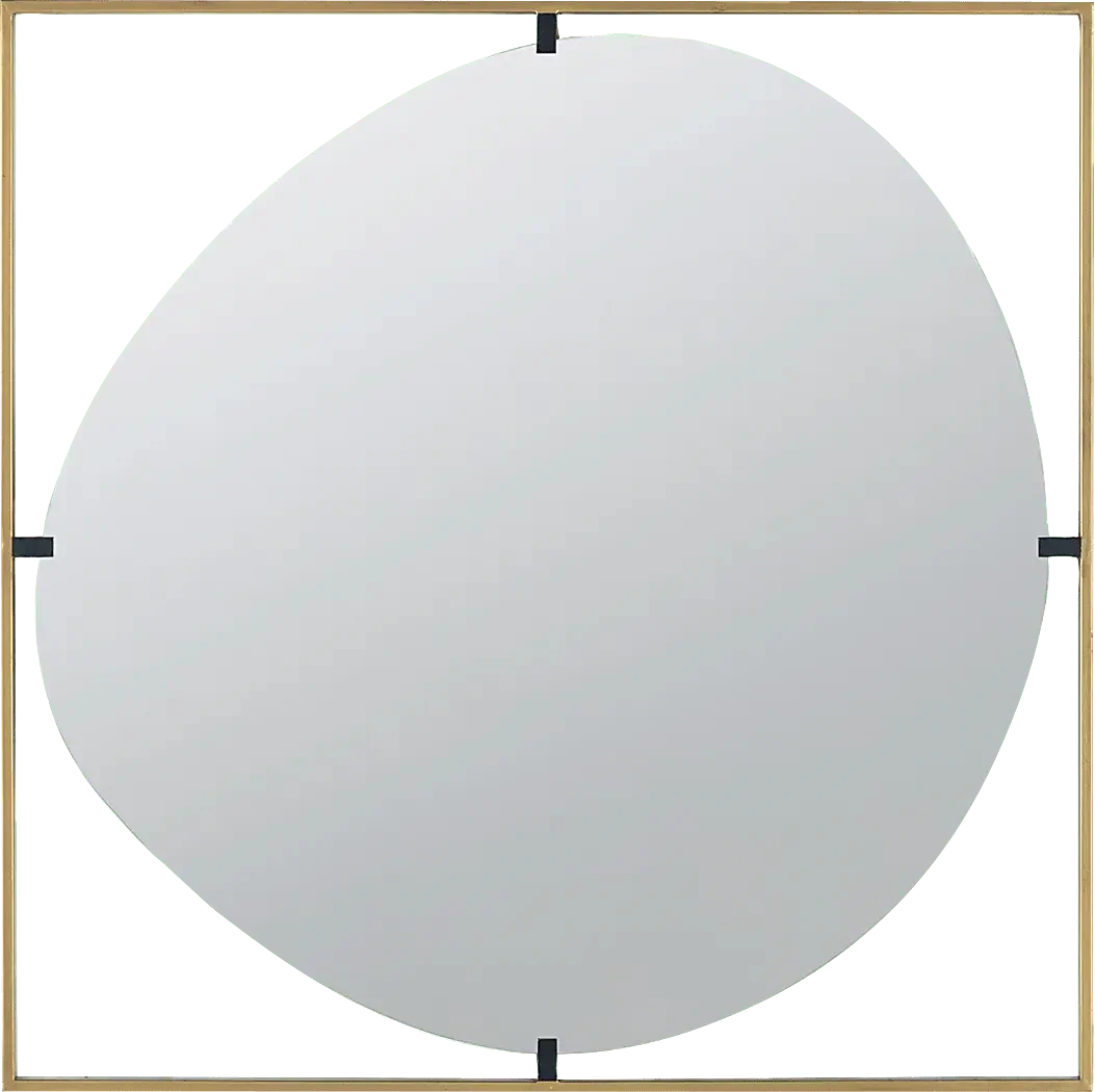 Dalphon Gold Yellow Mirror | Rooms to Go