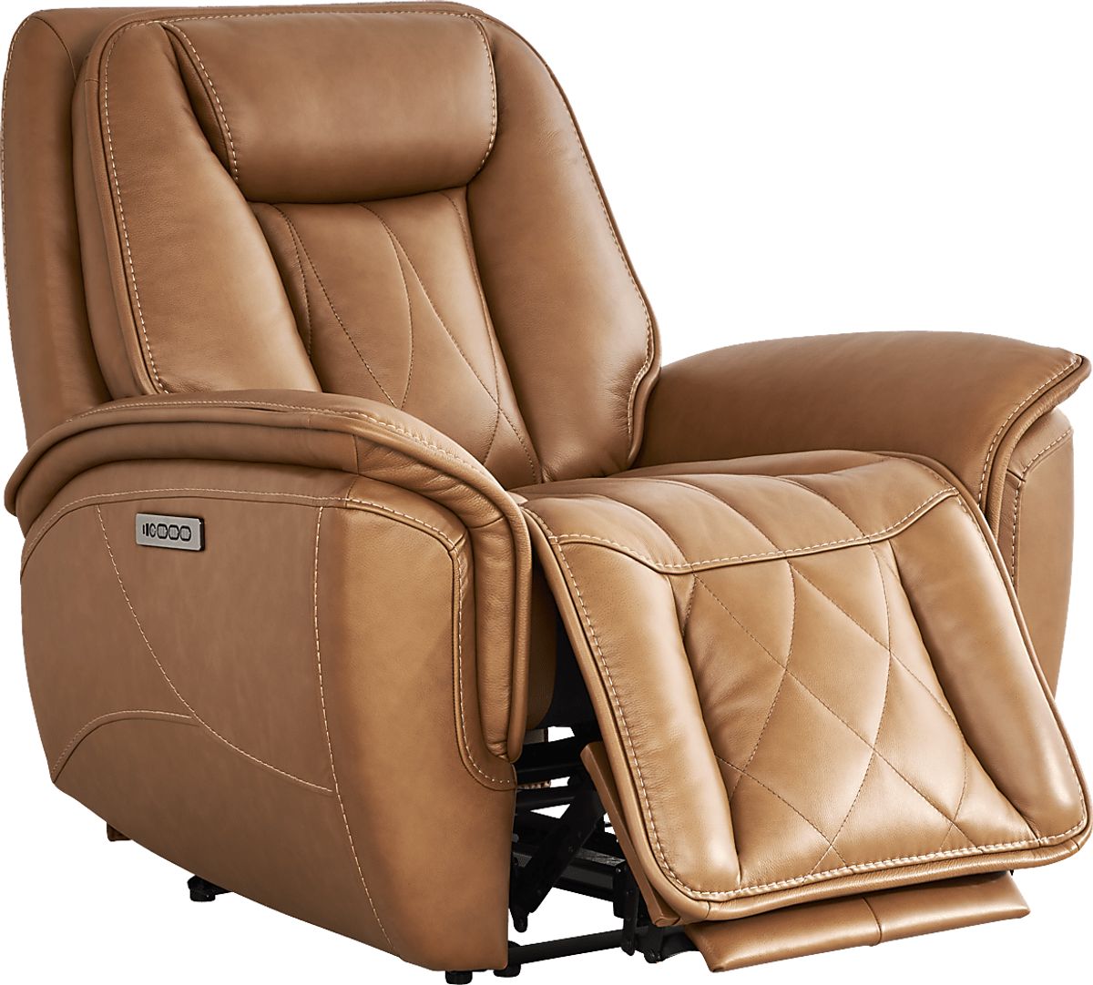Dalton Brown Leather Triple Power Recliner | Rooms to Go