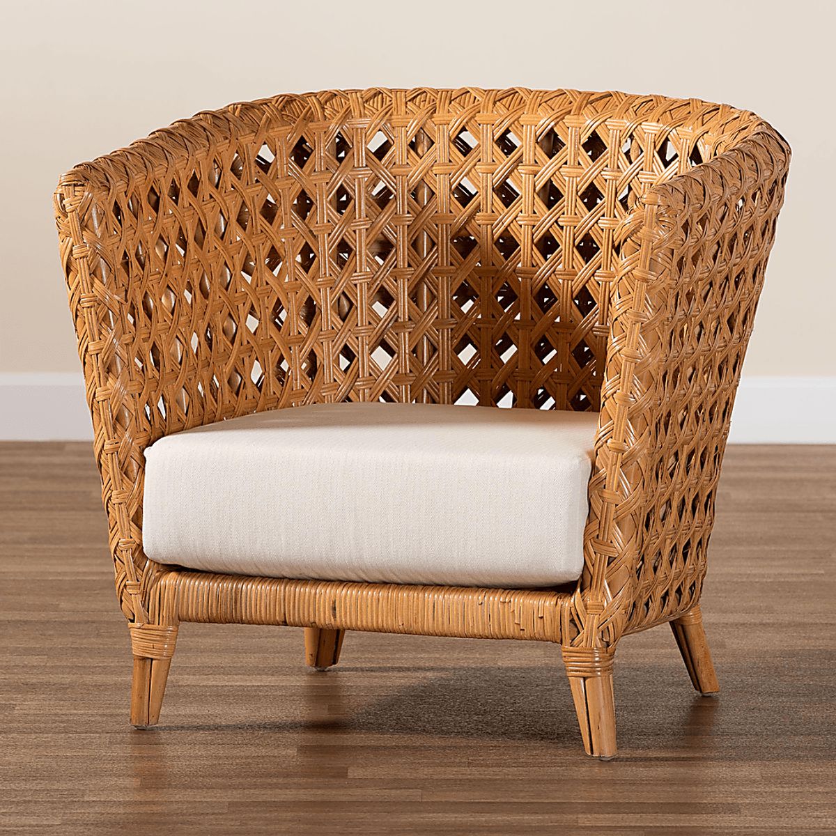 Dampeer Brown Polyester Fabric Accent Chair | Rooms to Go