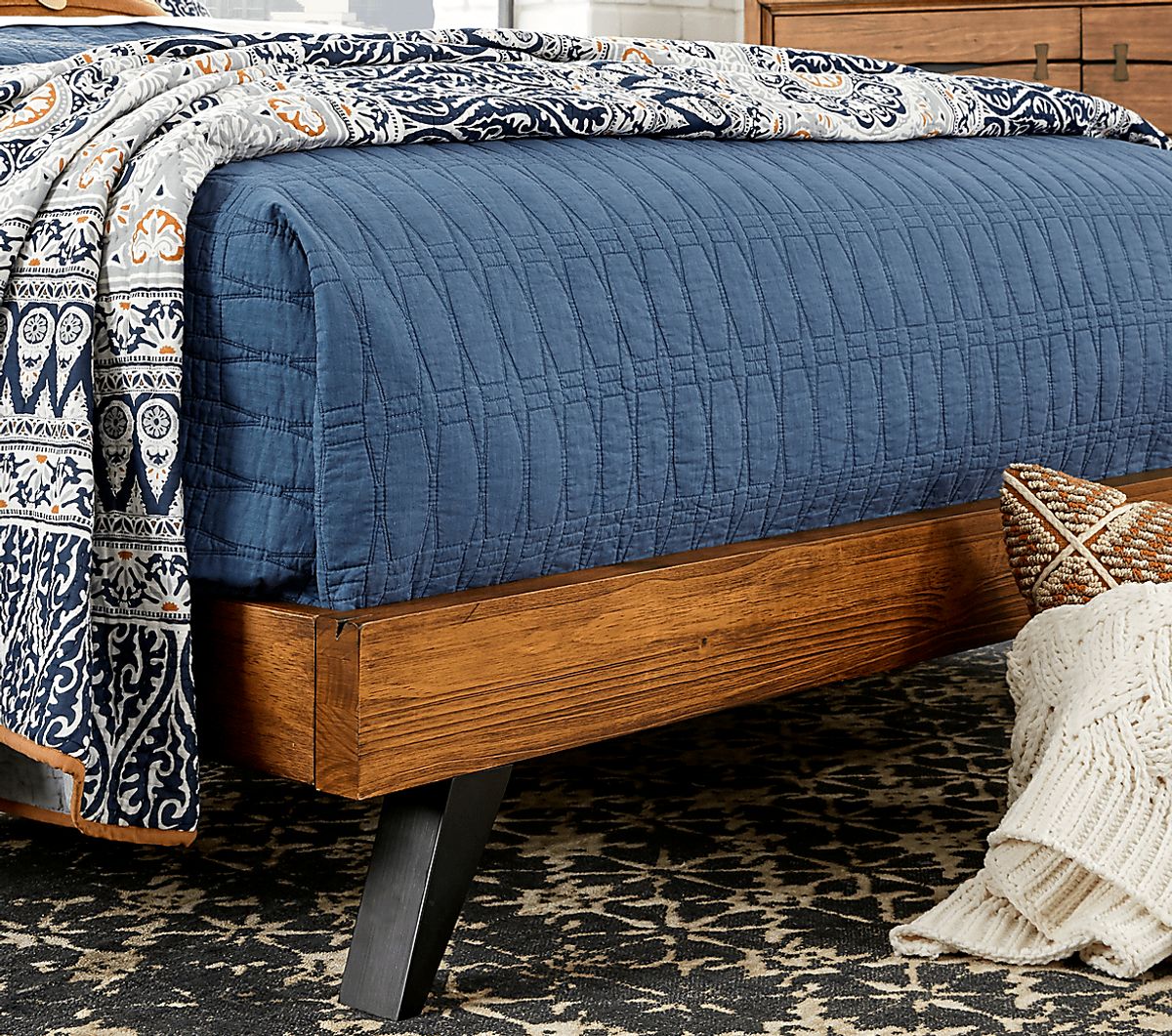 Dana Point Brown Dark Wood 3 Pc King Panel Bed | Rooms to Go
