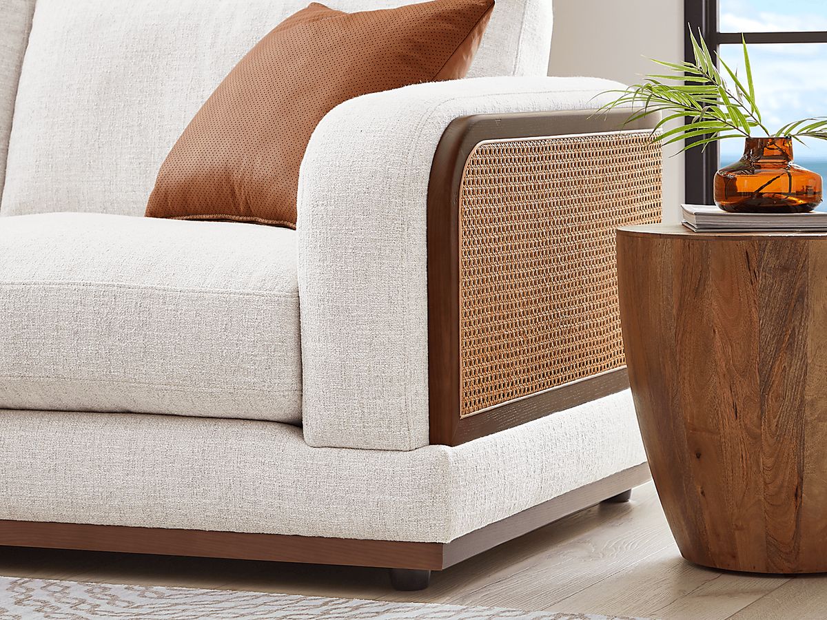 Danbury Lakes Wheat Beige Microfiber 2 Pc Left Arm Chaise Sectional ...