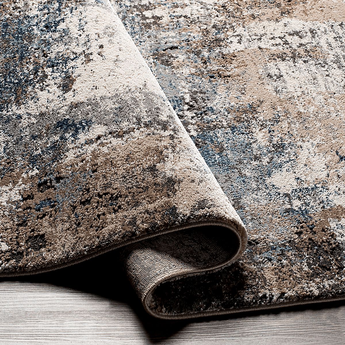 Daniella Denim Blue Rug | Rooms to Go