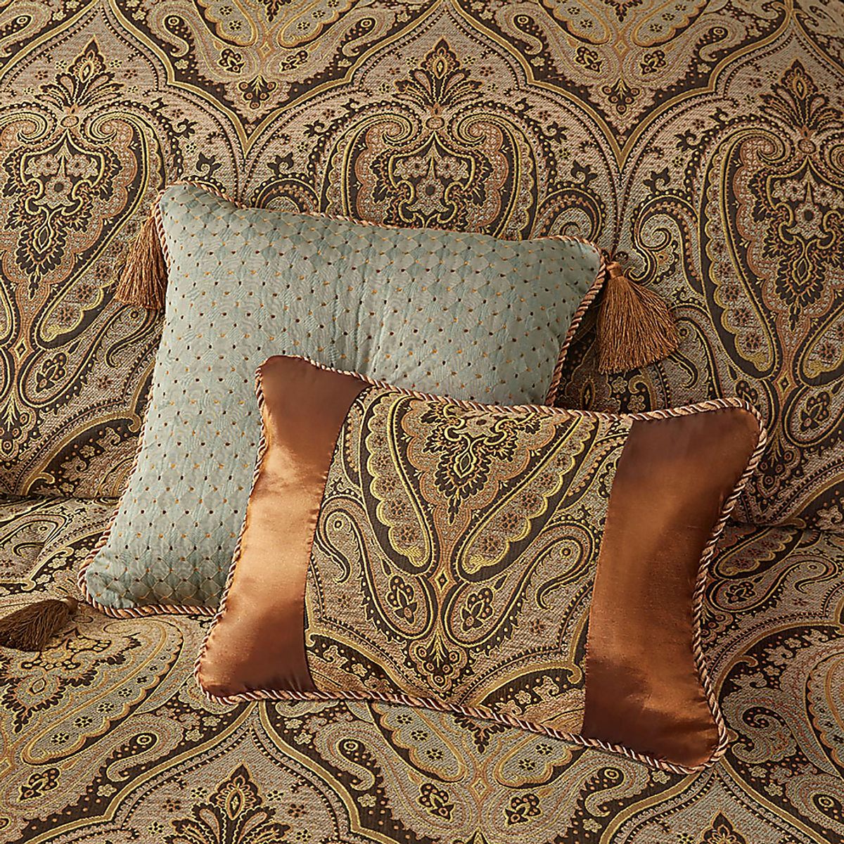 Danom Brown 10 Pc Queen Comforter Set | Rooms to Go