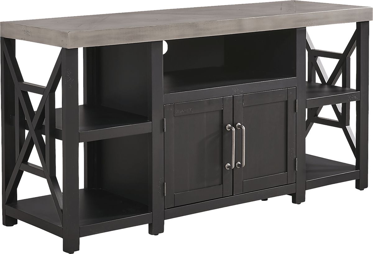 Danusa II Black Black,Colors 62 in. Console | Rooms to Go