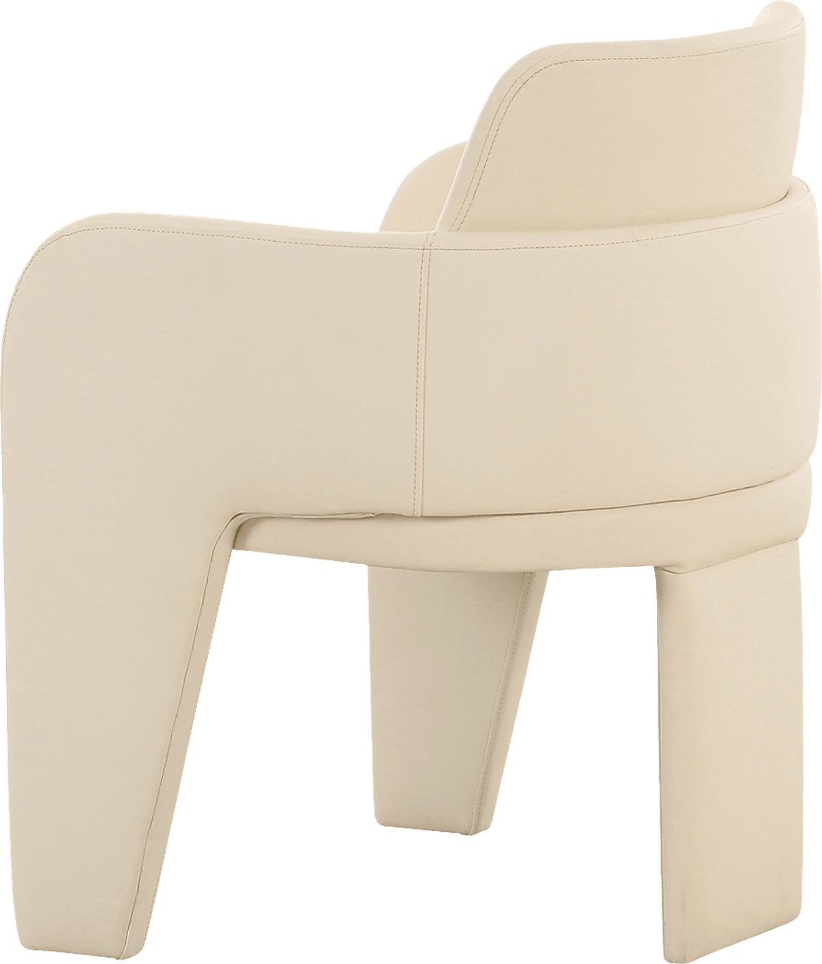 Daphia Cream Beige Polyurethane Fabric Arm Chair | Rooms to Go