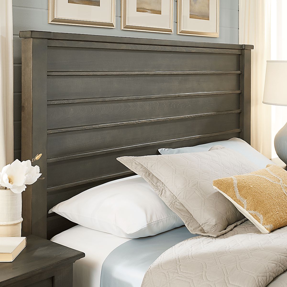 Darby Brook Dark Gray 3 Pc King Bed | Rooms to Go