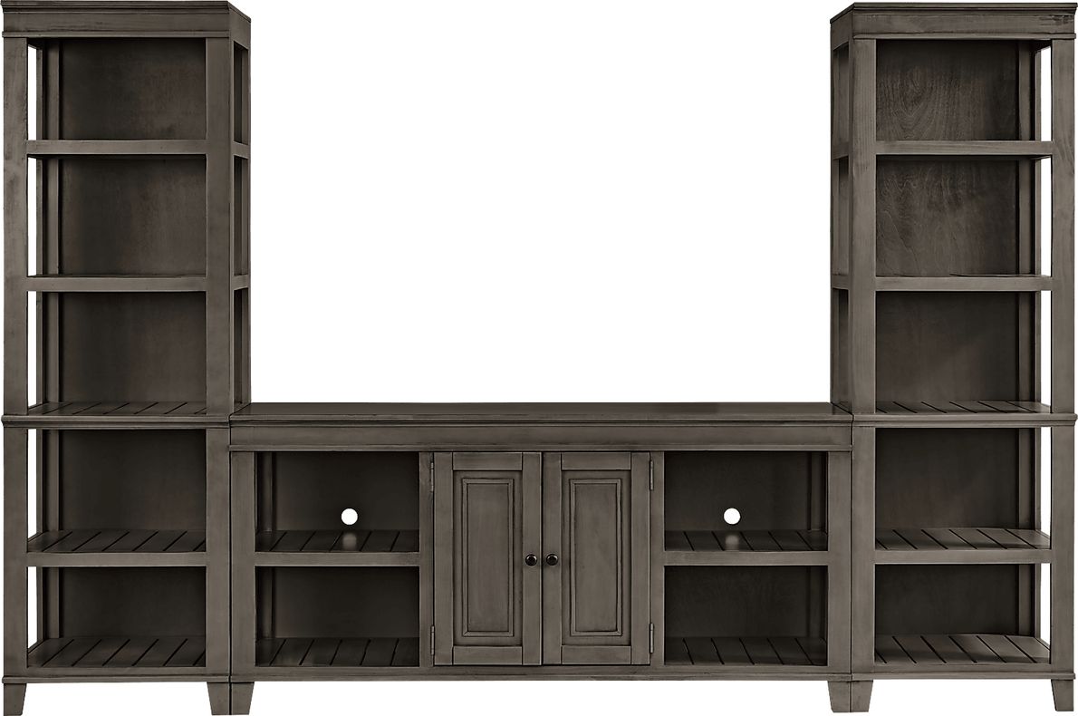 Darby Brook 3 Pc Dark Gray Console - Rooms To Go