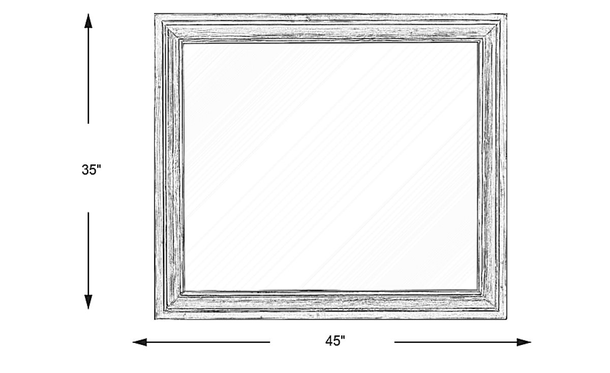 Darby Brook Dark Gray Mirror | Rooms to Go