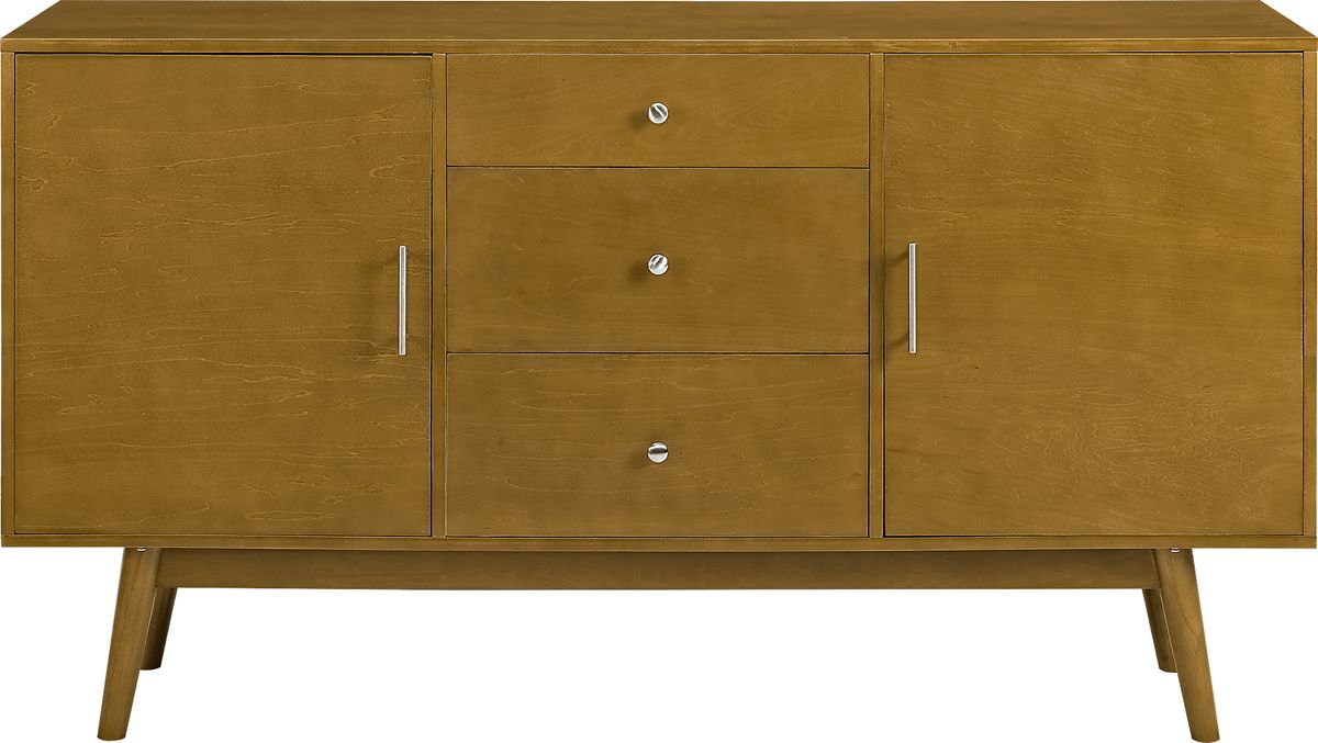 Darcy Brown Dark Wood Console | Rooms to Go