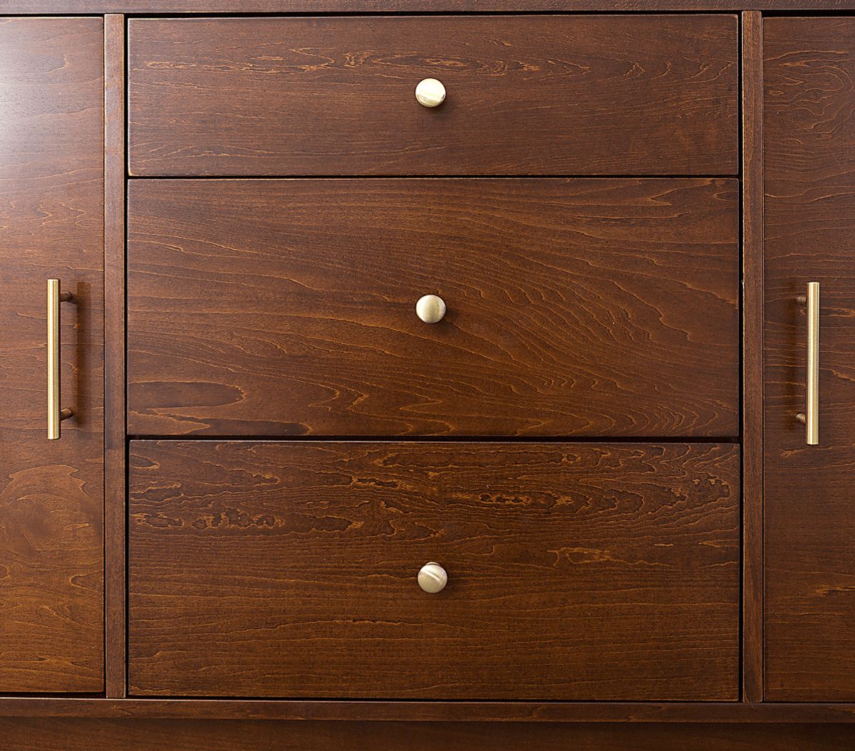 Darcy Walnut Dark Wood Console | Rooms to Go