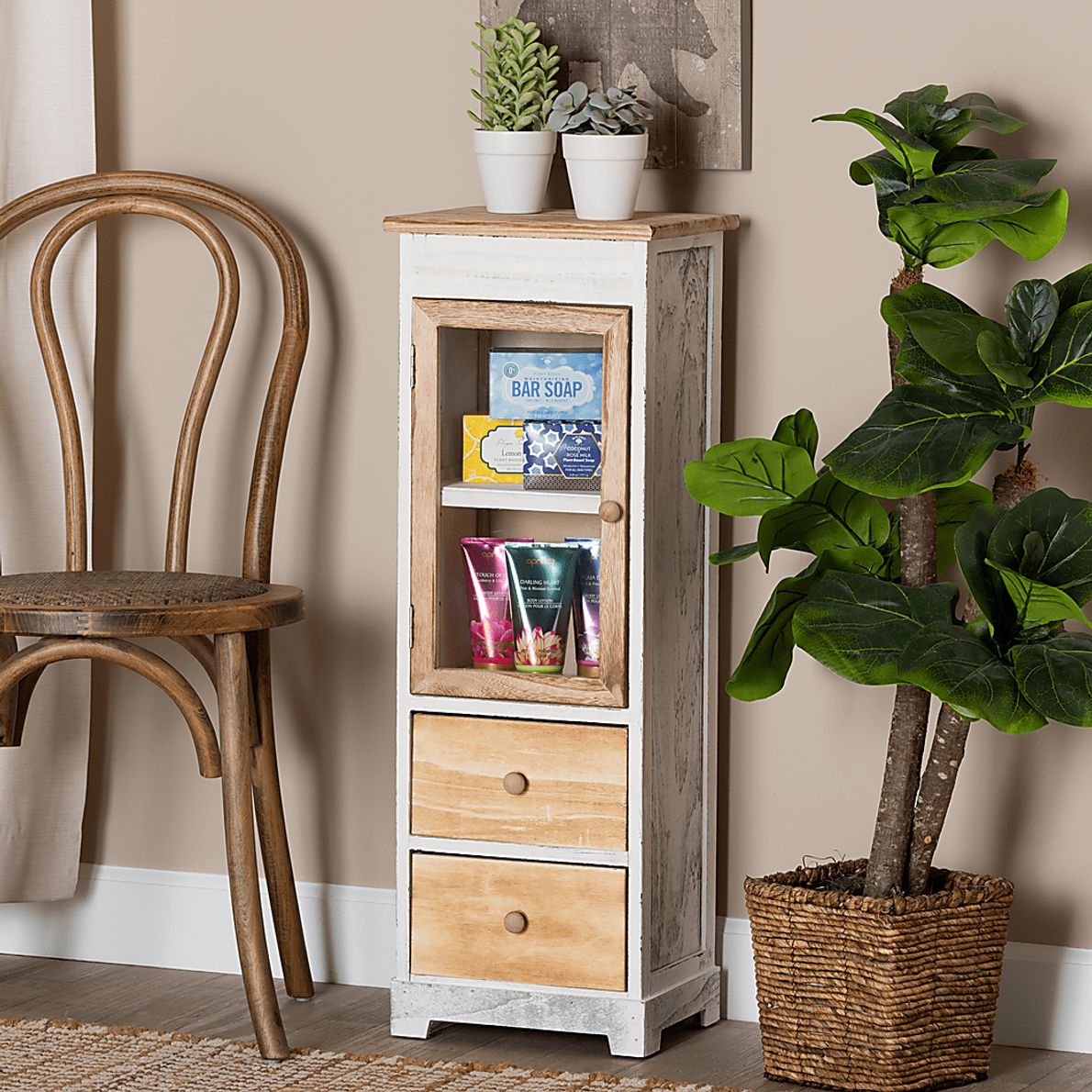 Darlane White Small Accent Cabinet - Rooms To Go