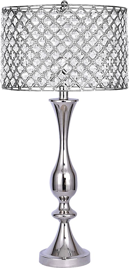 Darwin Circle Silver Lamp - Rooms To Go