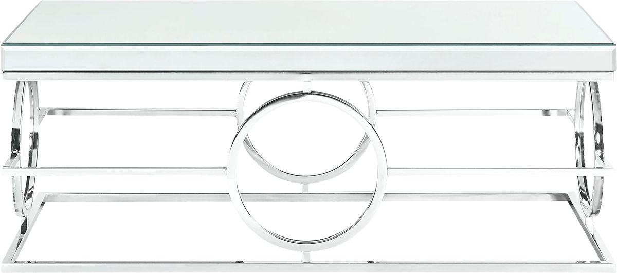 Dassow Chrome Gray Cocktail Table | Rooms to Go