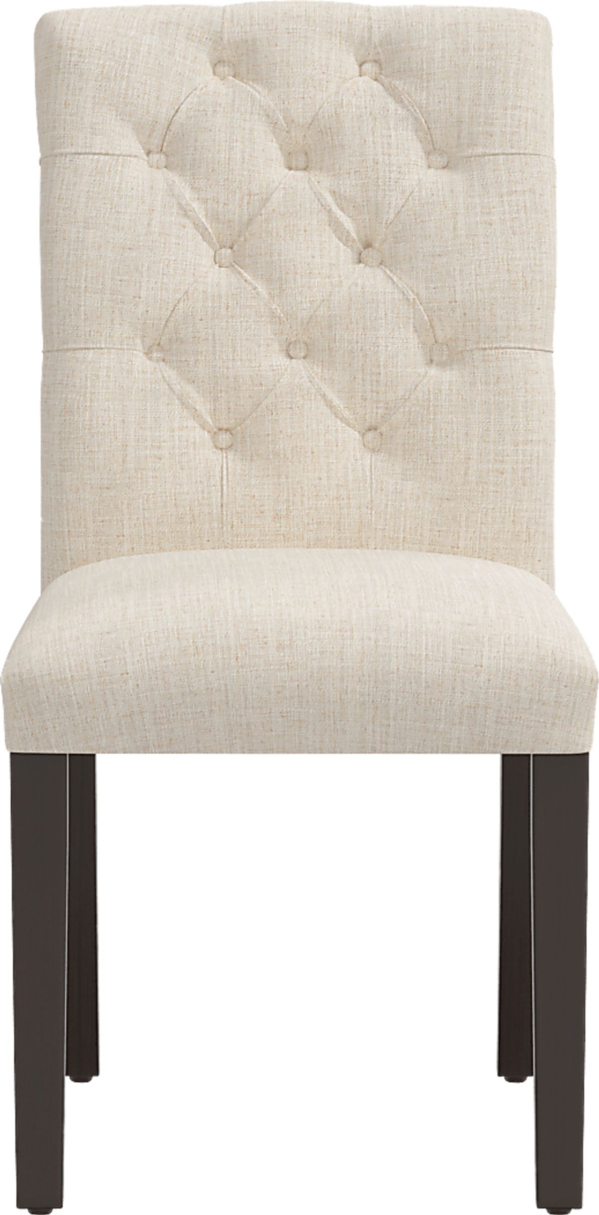 Dati Cream Colors,Light Wood,White Cotton Fabric Dining Chairs | Rooms ...