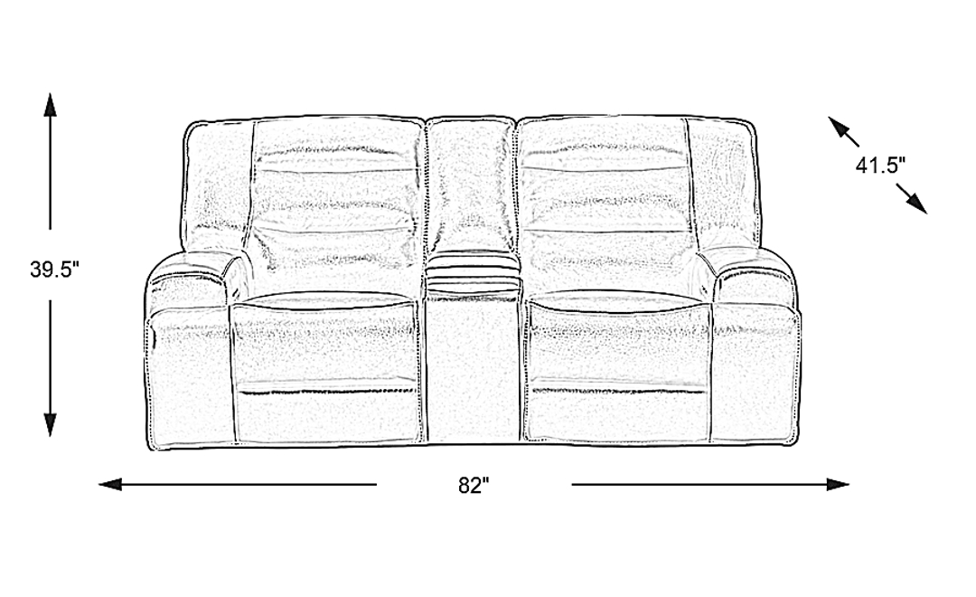 Davoli 7 Pc Black Leather Dual Power Reclining Living Room Set With ...