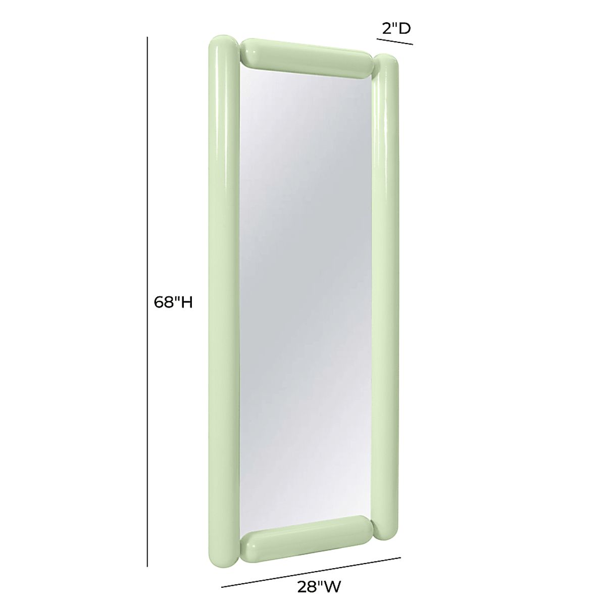 Dawesy Mint Green Floor Mirror | Rooms to Go