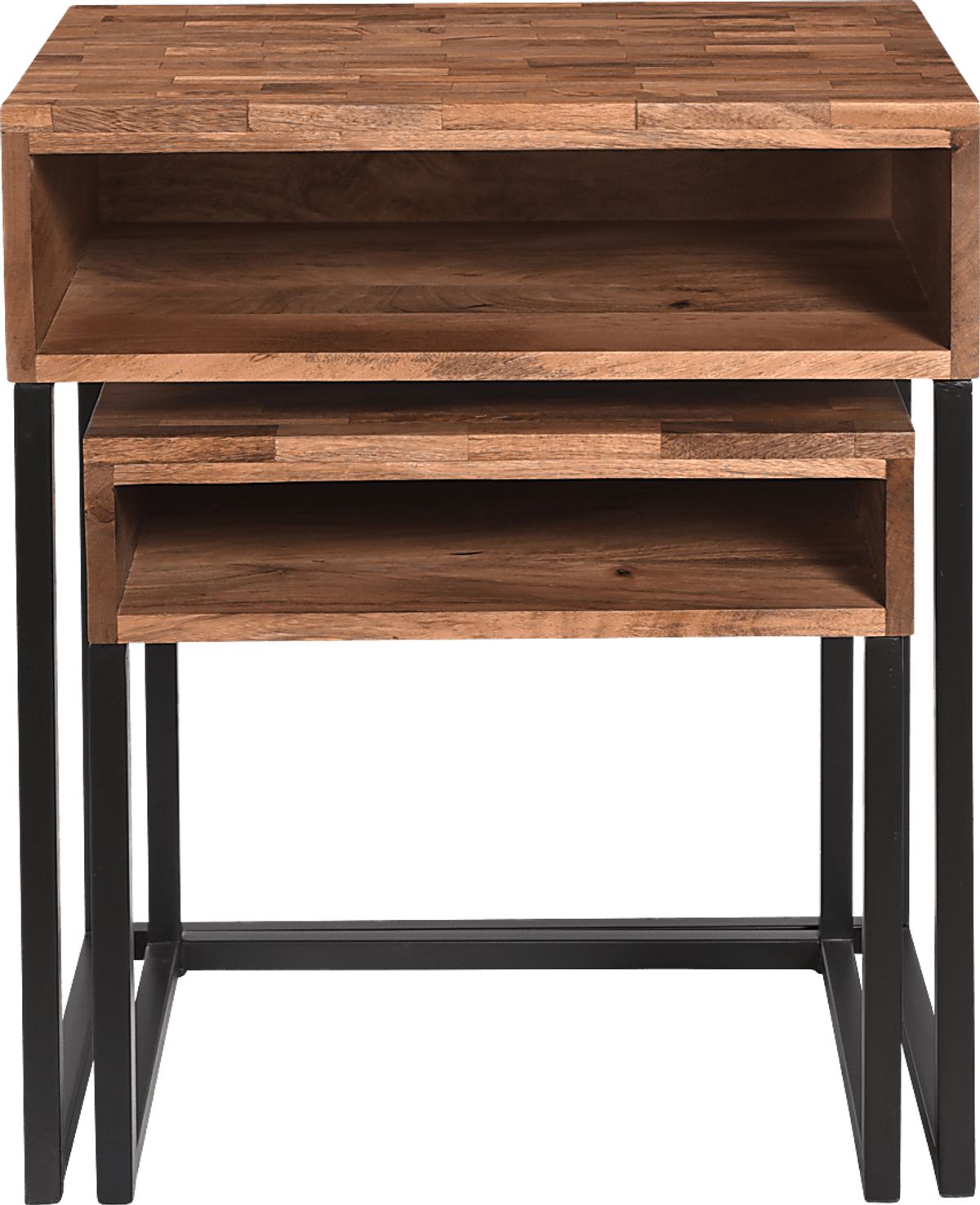 Dawlin Brown Dark Wood Set Of 2 Nesting Tables | Rooms to Go
