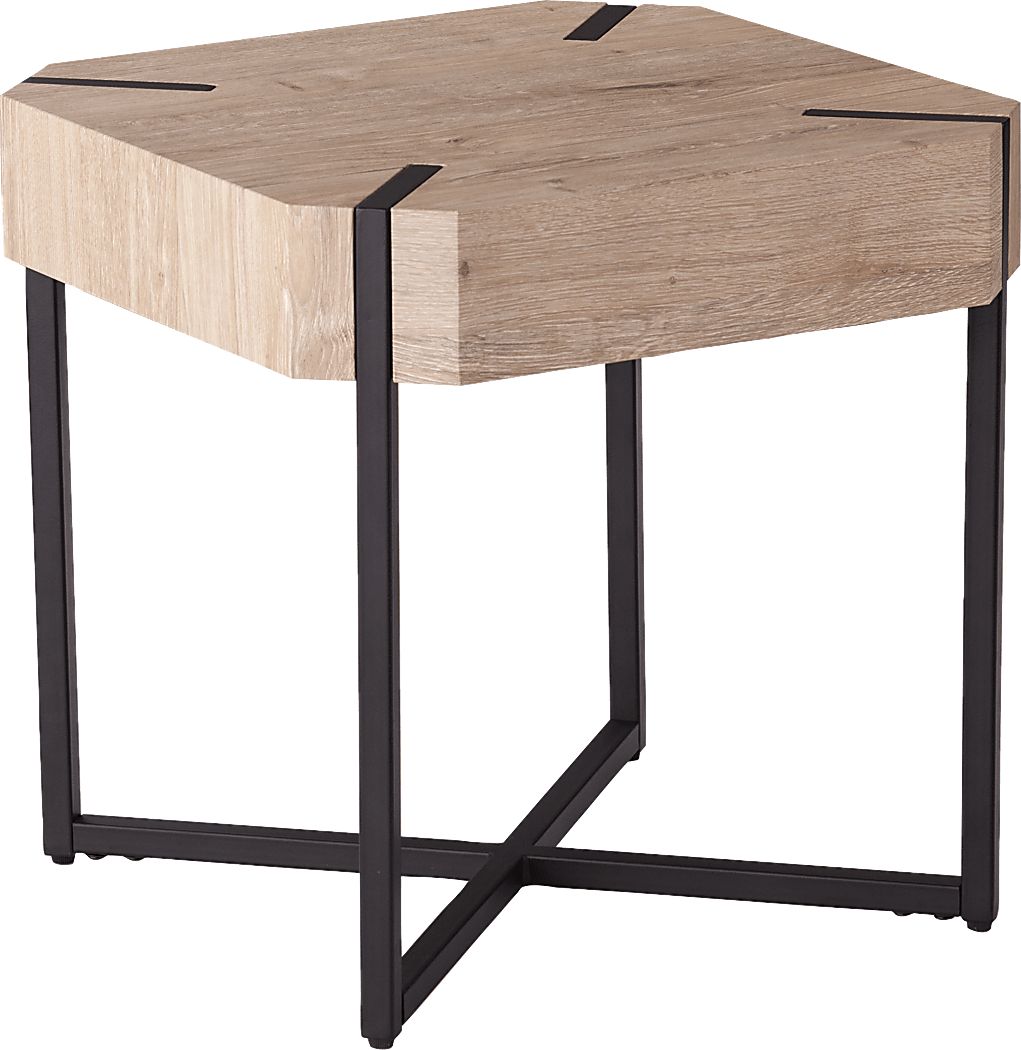 Dawnlay Natural Light Wood End Table | Rooms to Go