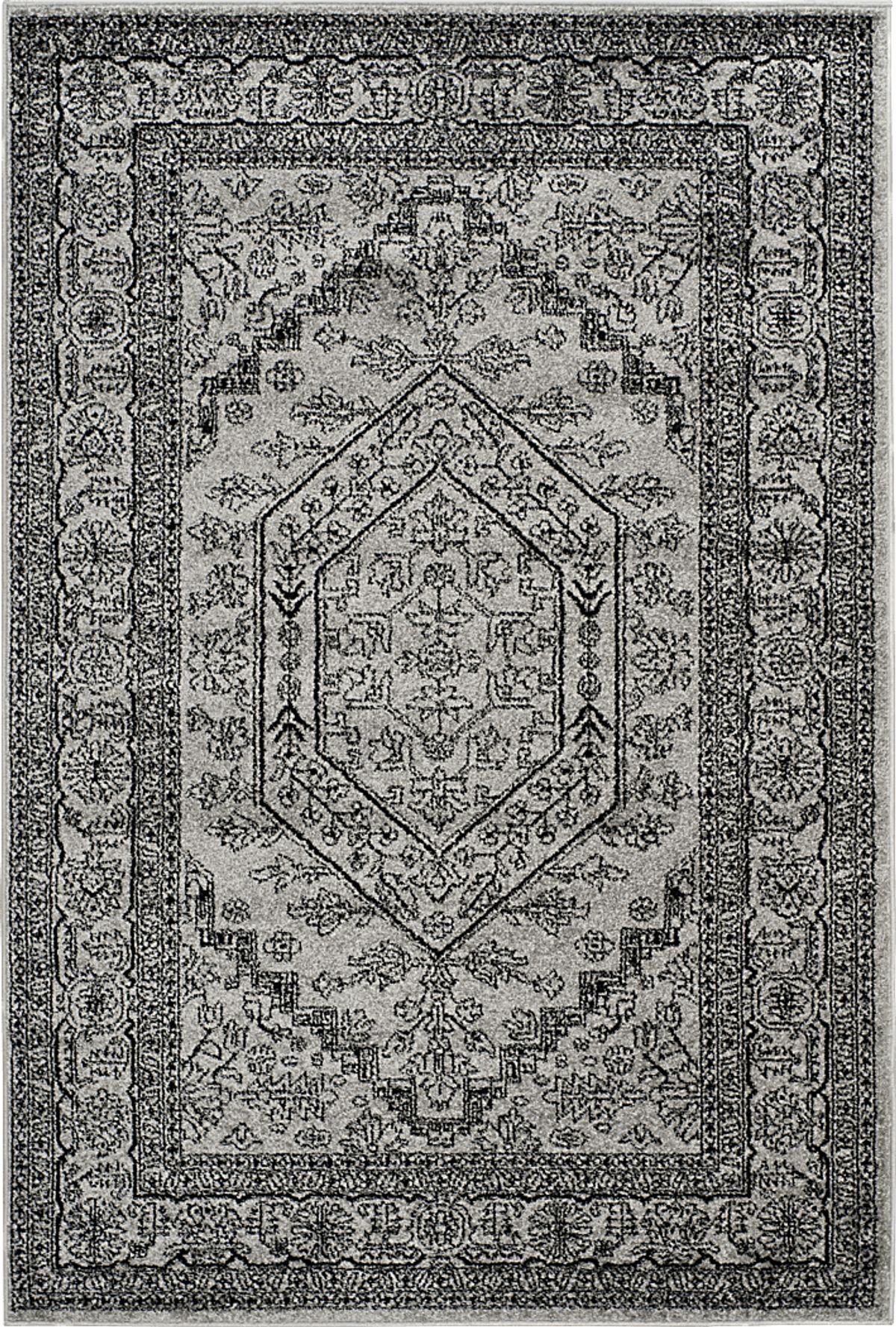 Daylee Silver Gray Rug | Rooms to Go