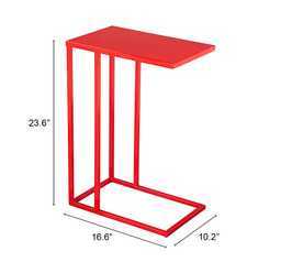 Dearmoun Red Colors End Table | Rooms to Go