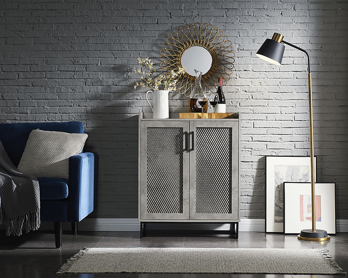 Deauville Gray Server | Rooms to Go