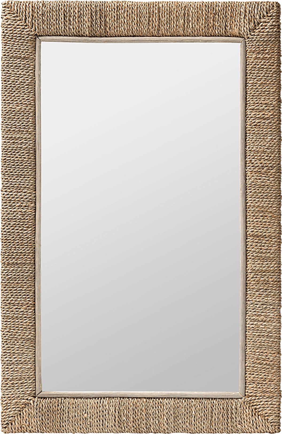 Deaven Brown Rectangle Mirror | Rooms to Go