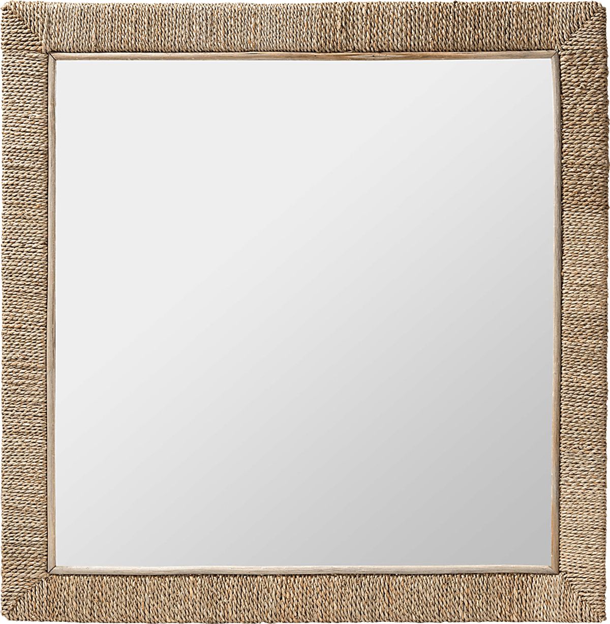 Deaven Brown Square Mirror | Rooms to Go