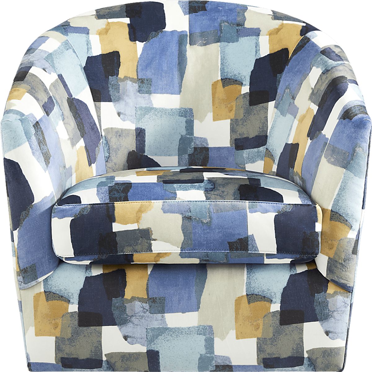 Deed Lagoon Blue Microfiber Accent Chair | Rooms to Go