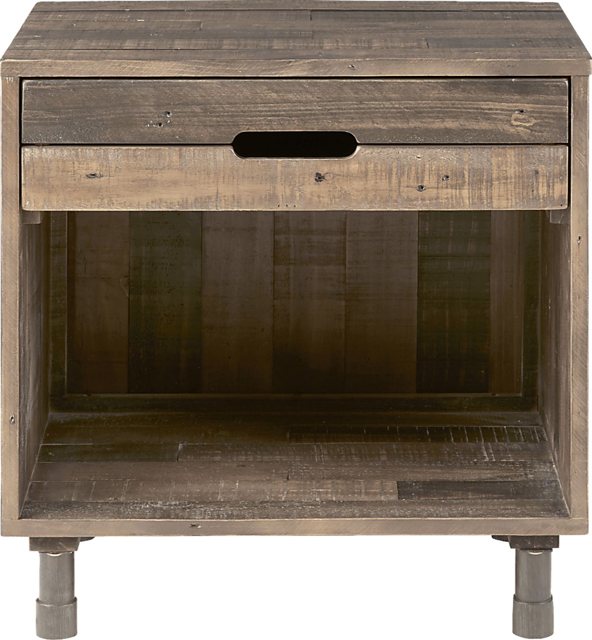 Deerpath Light Wood Fruitwood Natural Beige,White Nightstand | Rooms to Go