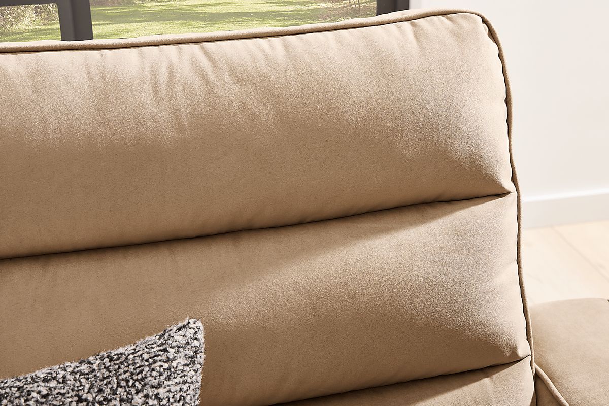 Drew & Jonathan Del Mar Sand Beige Microfiber 5 Pc Dual Power Reclining ...