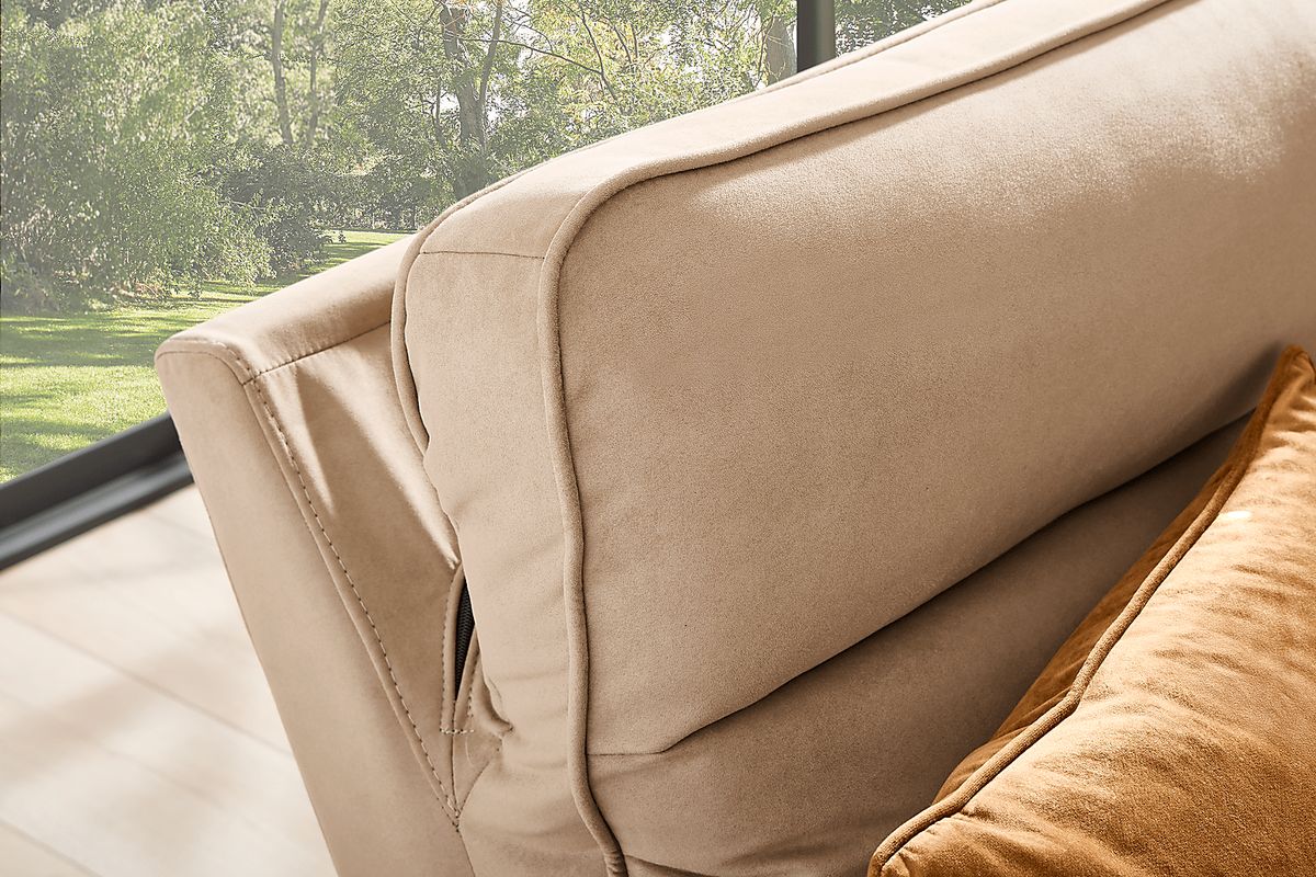 Drew & Jonathan Del Mar Sand Beige Microfiber 5 Pc Dual Power Reclining ...